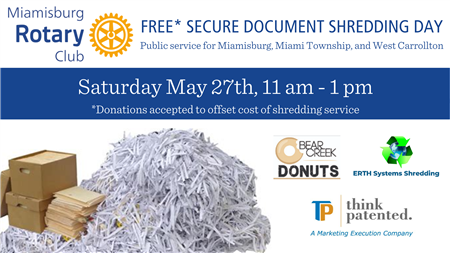 Free* Secure Document Shredding Day | Rotary Club of Miamisburg